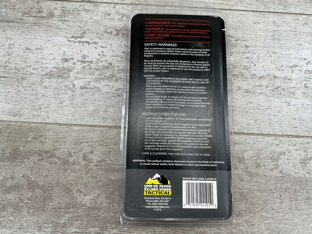 BUTLER CREEK TACTICAL RUGER 10/22, 77/22 & AMT LIGHTNING 25 ROUND ...