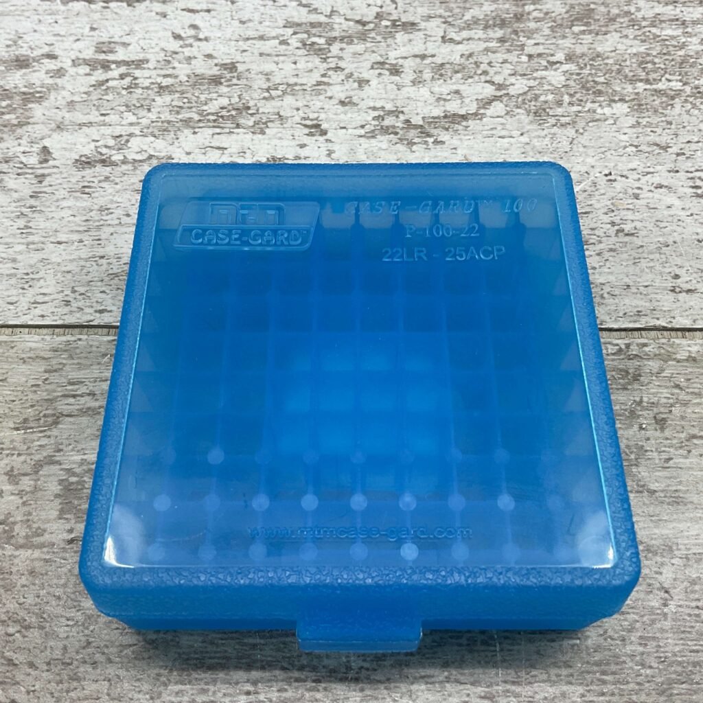 MTM CASE-GUARD P-100-22-24 AMMO BOX 100 ROUND FLIP TOP .22LR #4-01024 ...