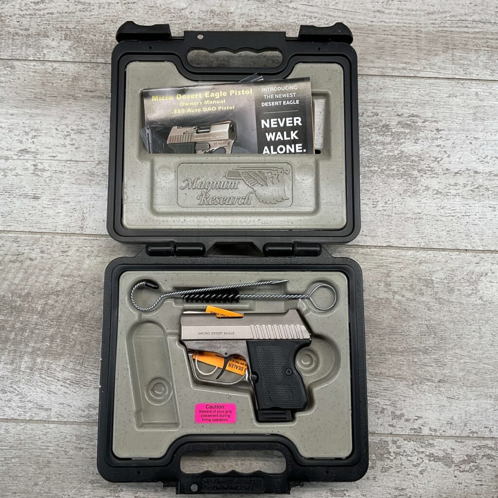 MAGNUM RESEARCH MICRO DESERT EAGLE .380 AUTO, LIKE NEW #4-01040-PF ...