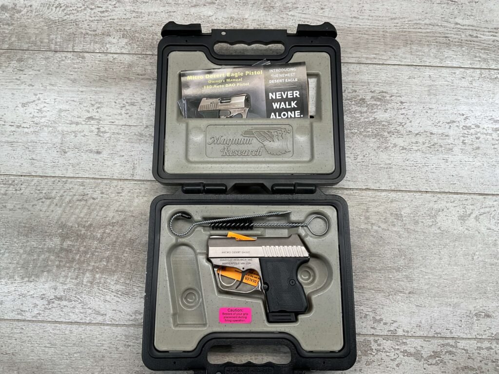 MAGNUM RESEARCH MICRO DESERT EAGLE .380 AUTO, LIKE NEW #4-01040-PF ...
