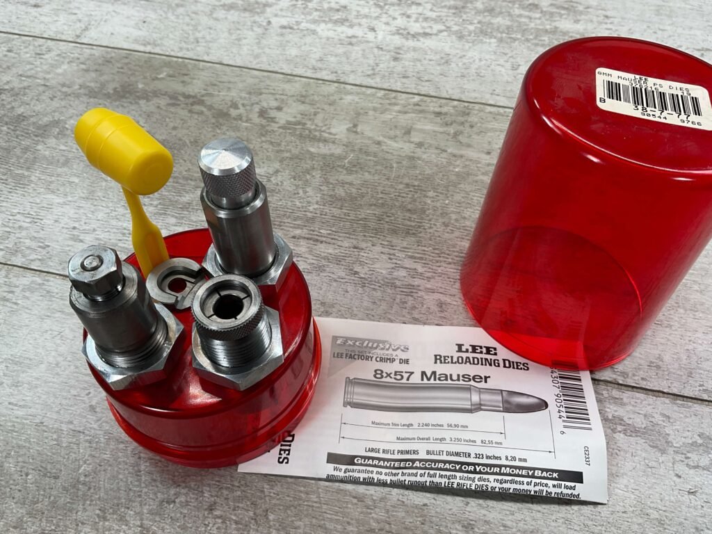 LEE 8X57 MAUSER 3 DIE RELOADING SET #4-02033-PF - Checkpoint Charlie's