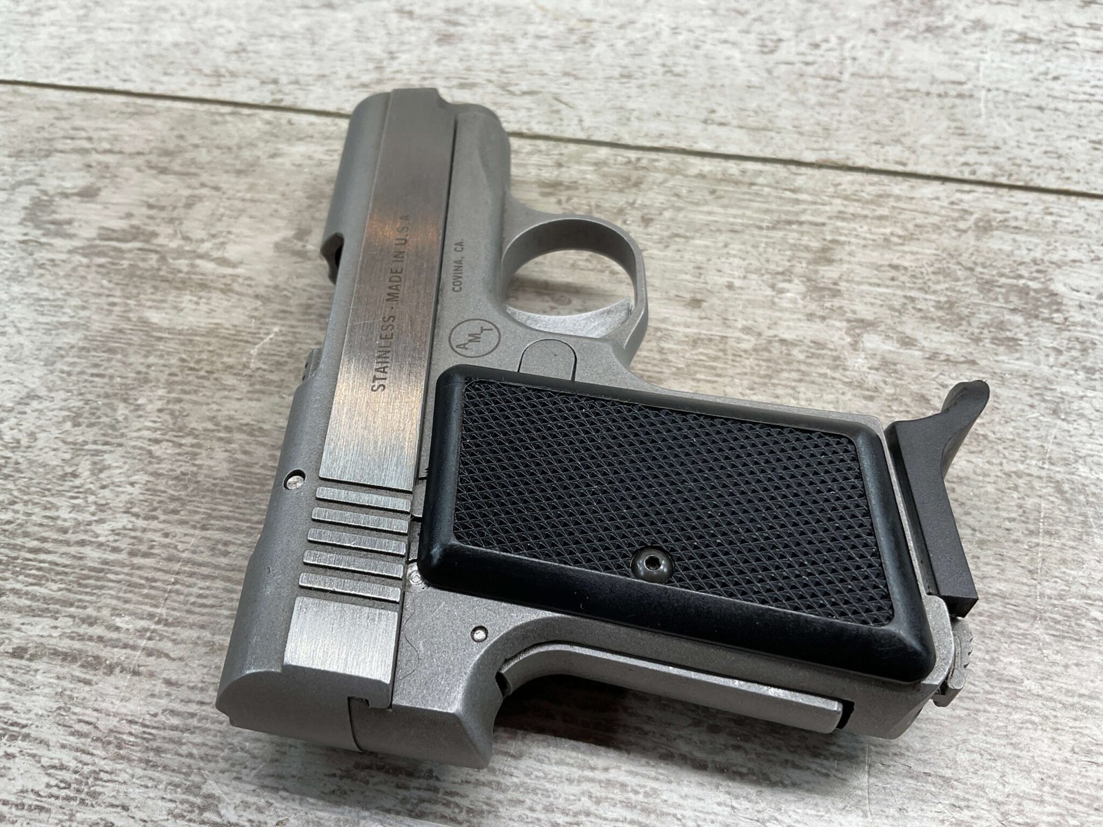 AMT BACK UP .380ACP SEMI AUTO STAINLESS STEEL PISTOL