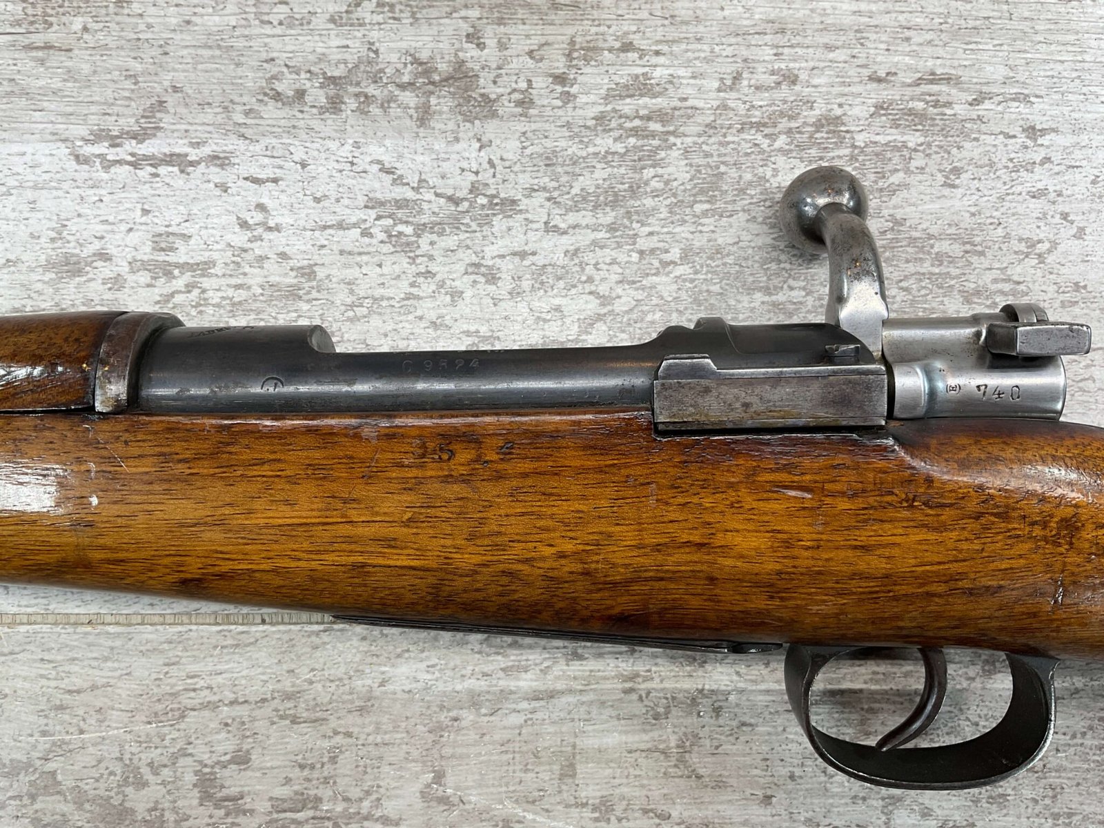 SPANISH OVIEDO MODEL 1895 CARBINE 7X57 MAUSER BOLT ACTION RIFLE ...