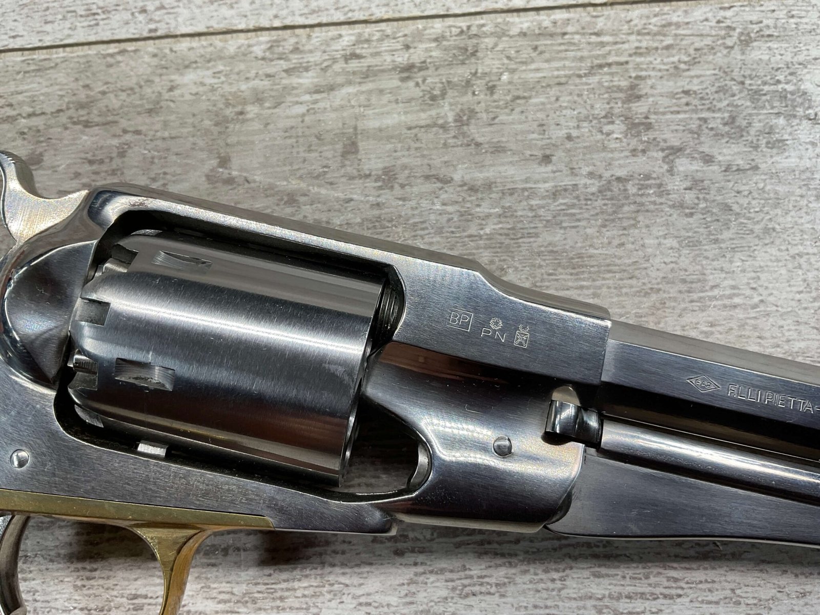F.LLI PIETTA .44 CAL 1858 NEW MODEL ARMY STAINLESS BLACK POWDER ...