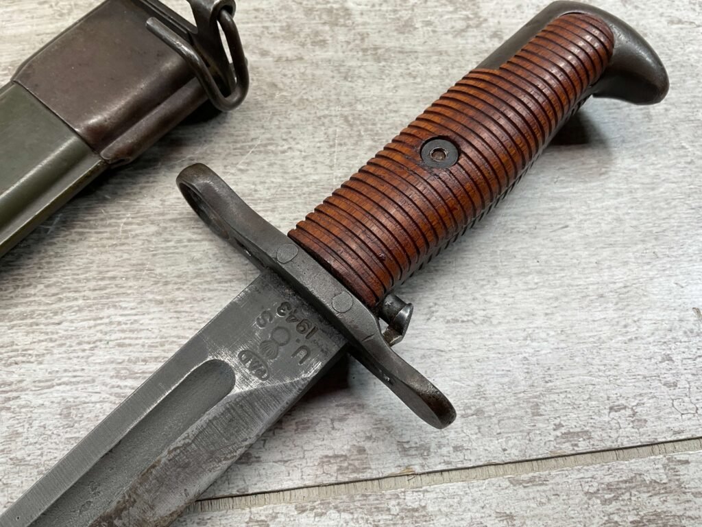 US PAL M1 GARAND BAYONET W/SCABBARD 10" WWII (M1905E1) - Checkpoint ...