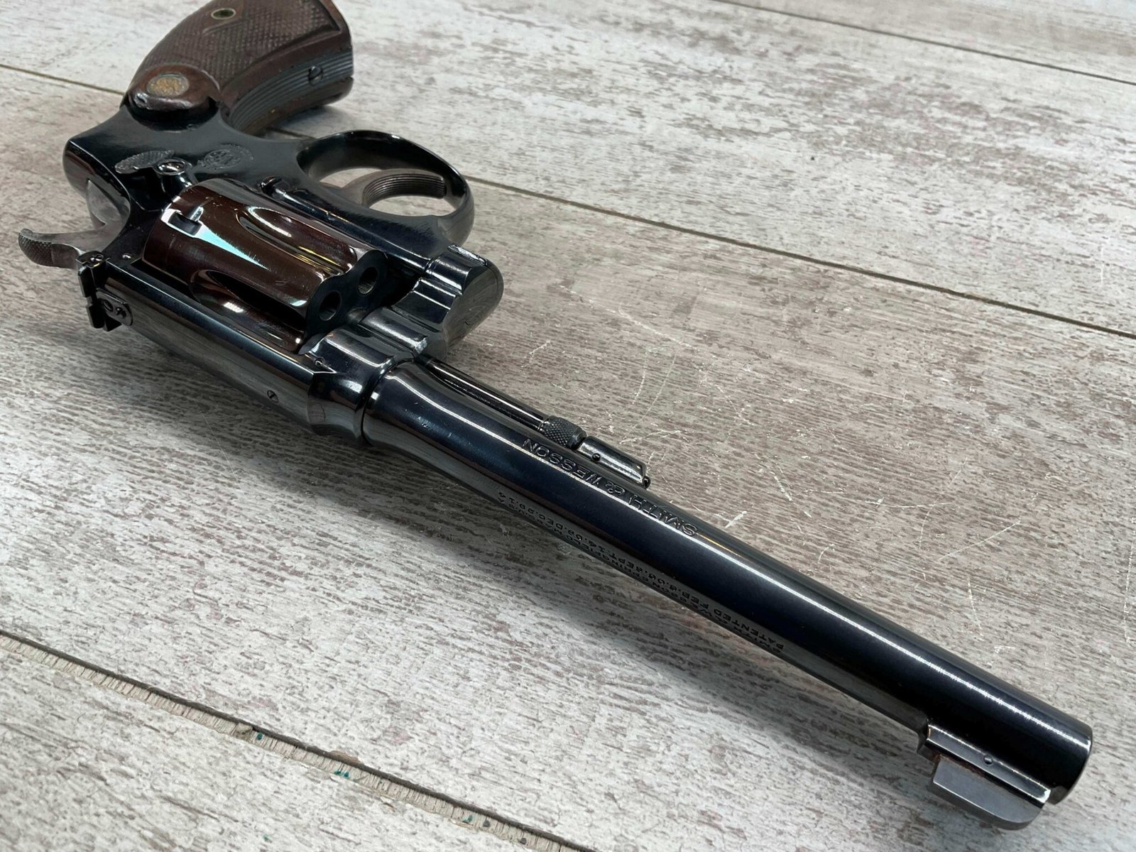 SMITH & WESSON S&W K-22 OUTDOORSMAN 1ST MODEL .22LR DA REVOLVER ...