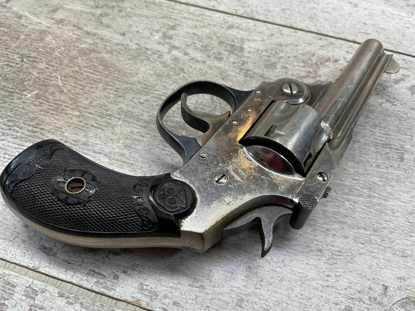IVER JOHNSON & CYCLE WORKS SECOND MODEL TOP BREAK 32 S&W REVOLVER ...