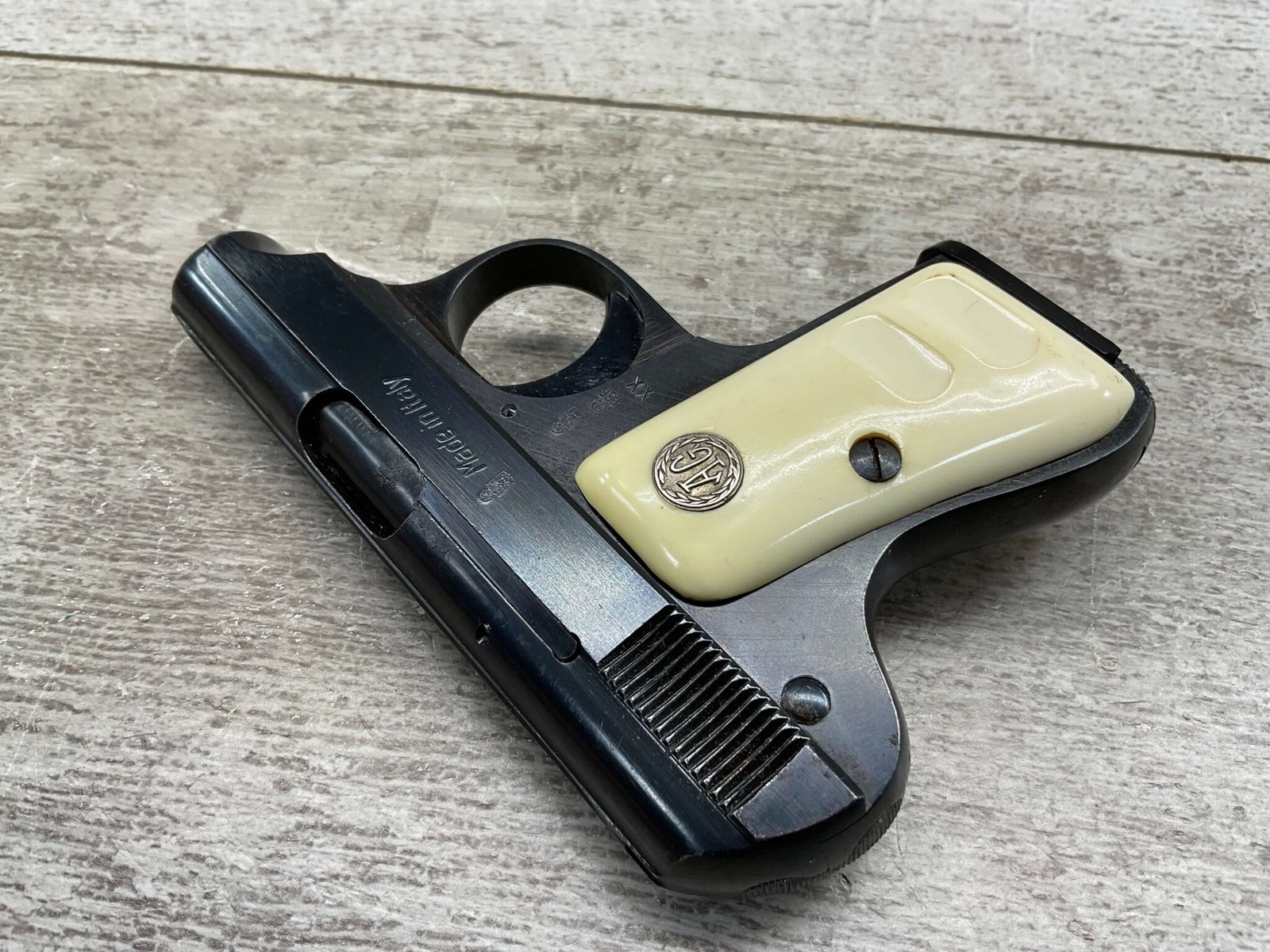 GALESI-BRESCIA 6.35MM SEMI AUTO PISTOL IN BOX, 1959 MFR - Checkpoint ...