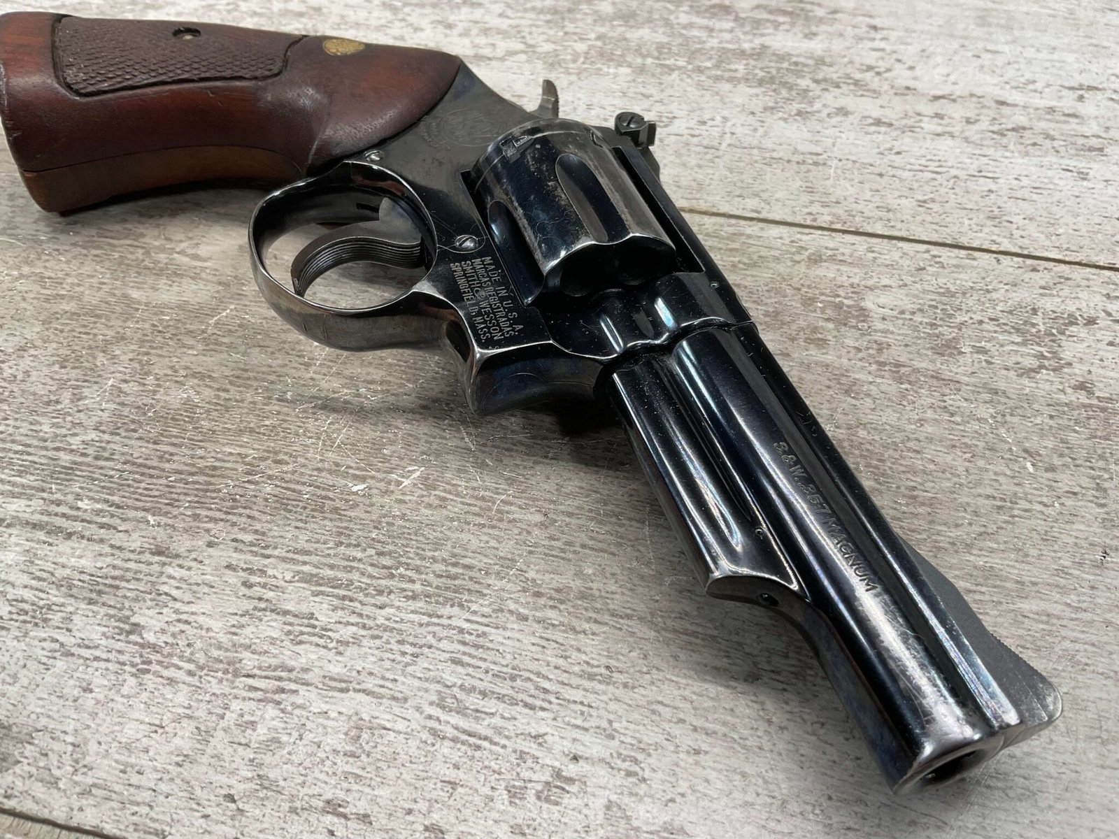 SMITH & WESSON S&W 19-3 .357 MAGNUM BLUED REVOLVER, IN ORIGINAL BOX ...