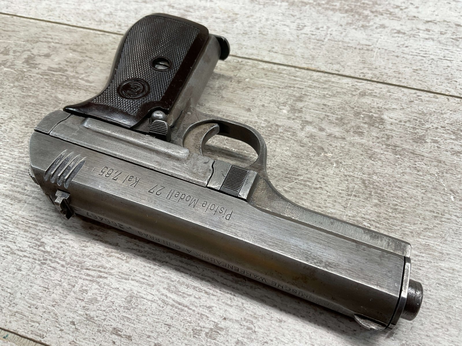 CZECH CZ27 PISTOLE MODELL 27 NAZI MARKED PISTOL - Checkpoint Charlie's