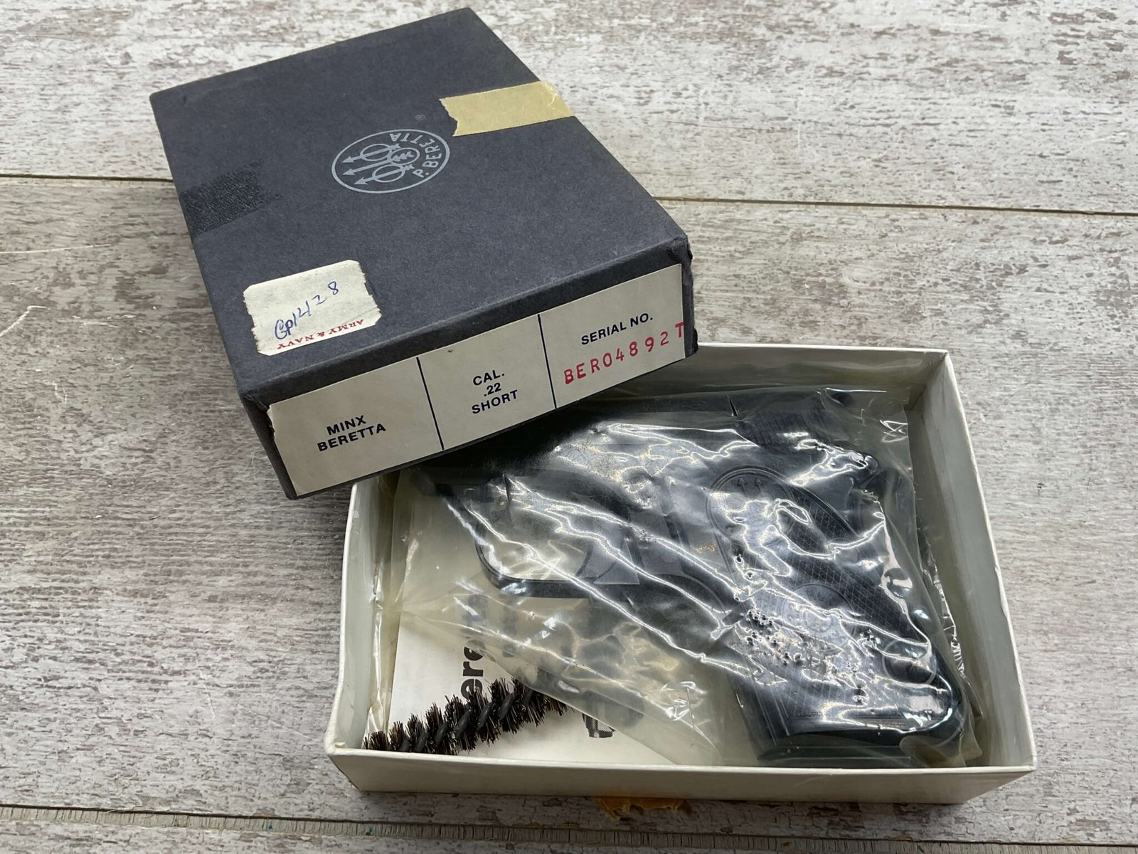 BERETTA 950 BS MINX .22 SHORT SEMI AUTO PISTOL #2, IN BOX & MINTY ...