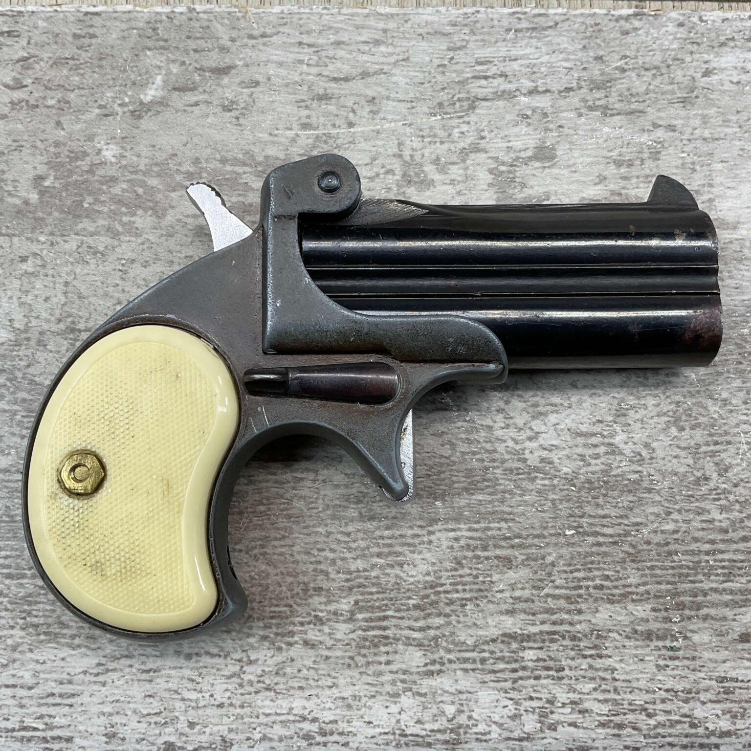 DERRINGER EXCAM MODEL TA 38 DOUBLE BARREL .38 SPECIAL - Checkpoint ...