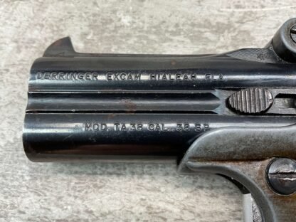 DERRINGER EXCAM MODEL TA 38 DOUBLE BARREL .38 SPECIAL - Checkpoint ...