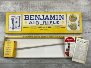 "BENJAMIN FRANKLIN" MODEL 312 .22 CAL PUMP ACTION AIR RIFLE W/ ORIGINAL ...