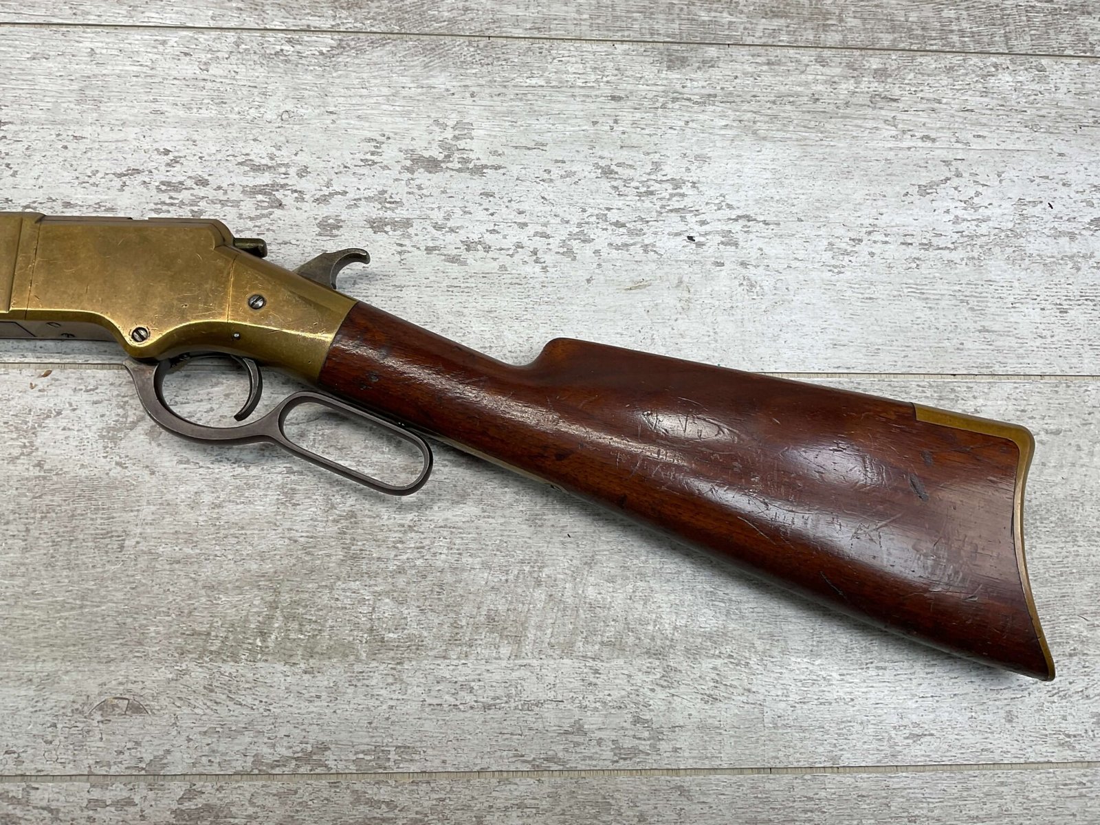HENRY MODEL 1860 .44 CAL LEVER ACTION RIFLE, 1860 MFR ANTIQUE ...