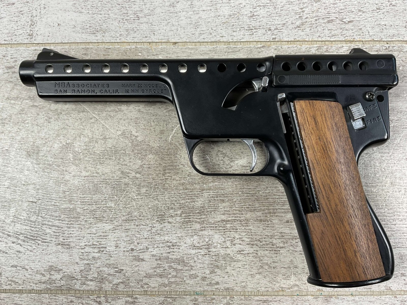 GYROJET MARK II MOD C 12MM SEMI AUTO ROCKET PISTOL, VERY RARE & FROM ...