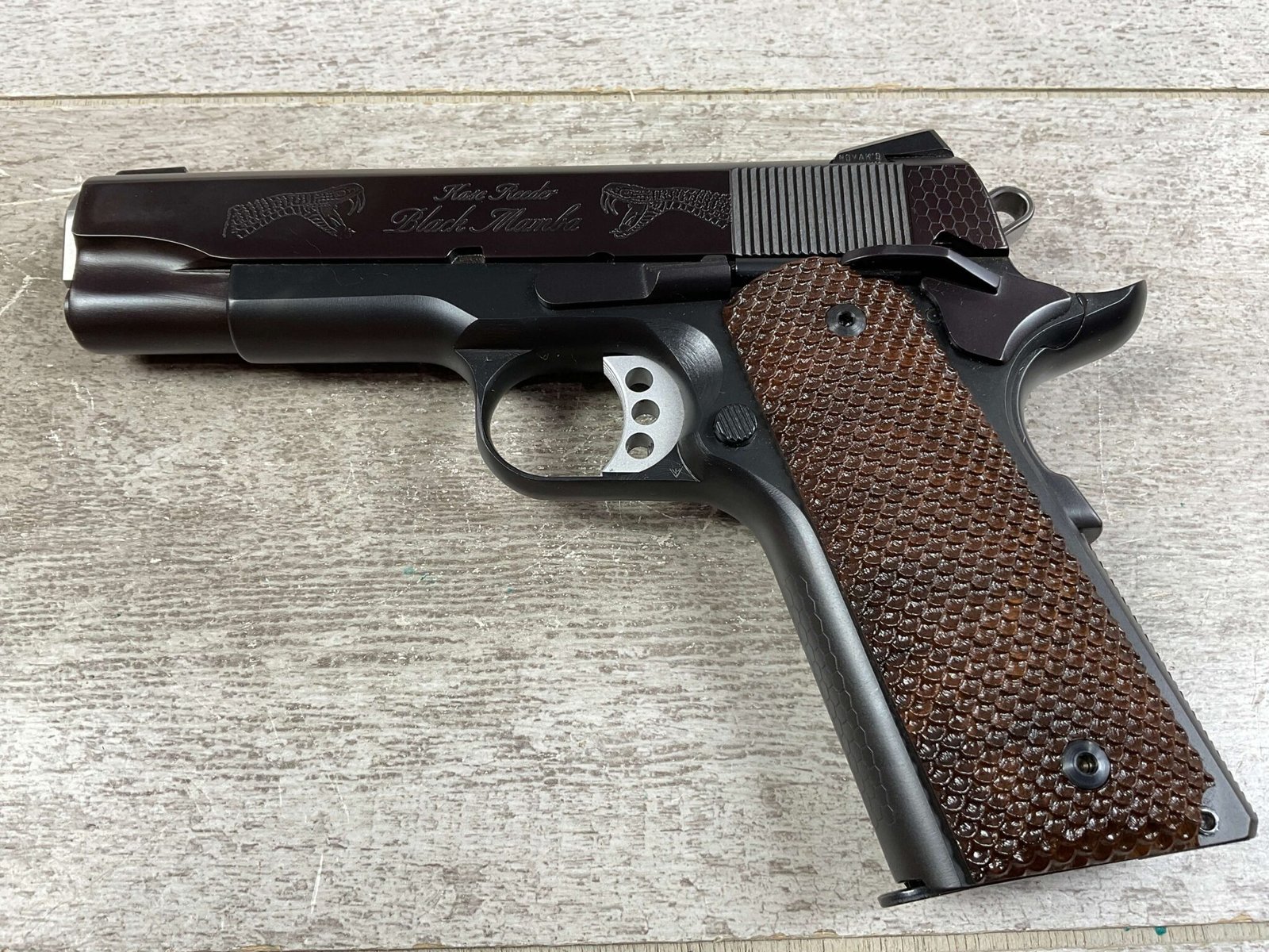 COLT / KASE REEDER CUSTOM COMBAT COMMANDER "BLACK MAMBA" 45ACP SEMI ...