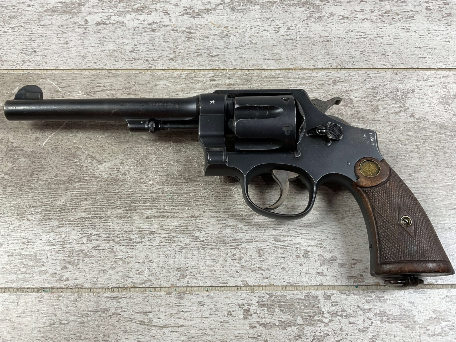 SMITH & WESSON S&W 2ND MODEL HAND EJECTOR BRITISH LEND LEASE .45LC ...