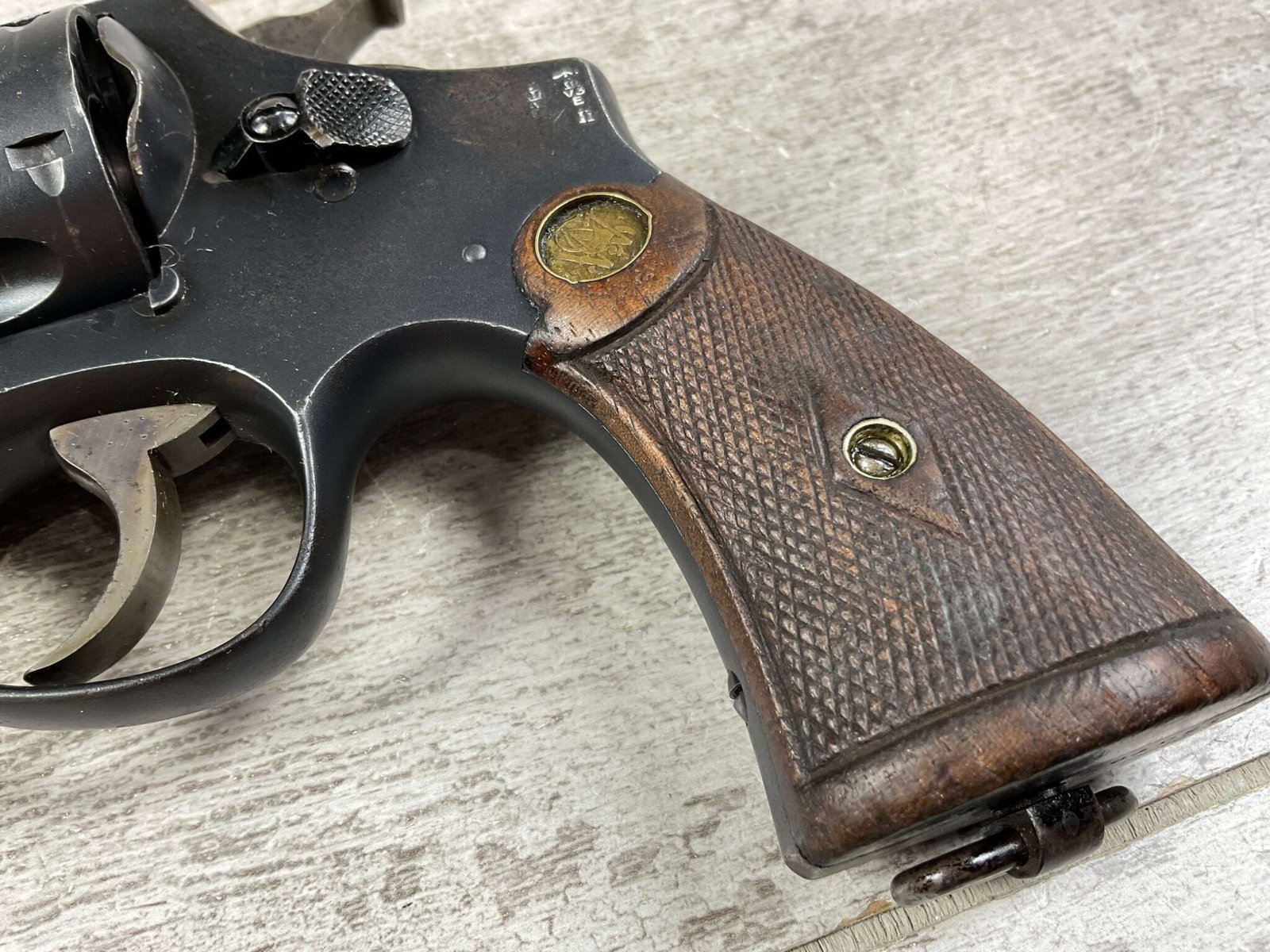 SMITH & WESSON S&W 2ND MODEL HAND EJECTOR BRITISH LEND LEASE .45LC ...