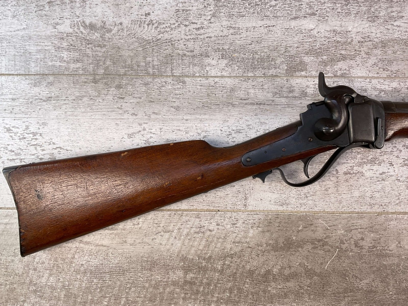 C SHARPS MODEL 1859 SRC .50-70 FALLING BLOCK CARBINE RIFLE, JAMES EARL ...