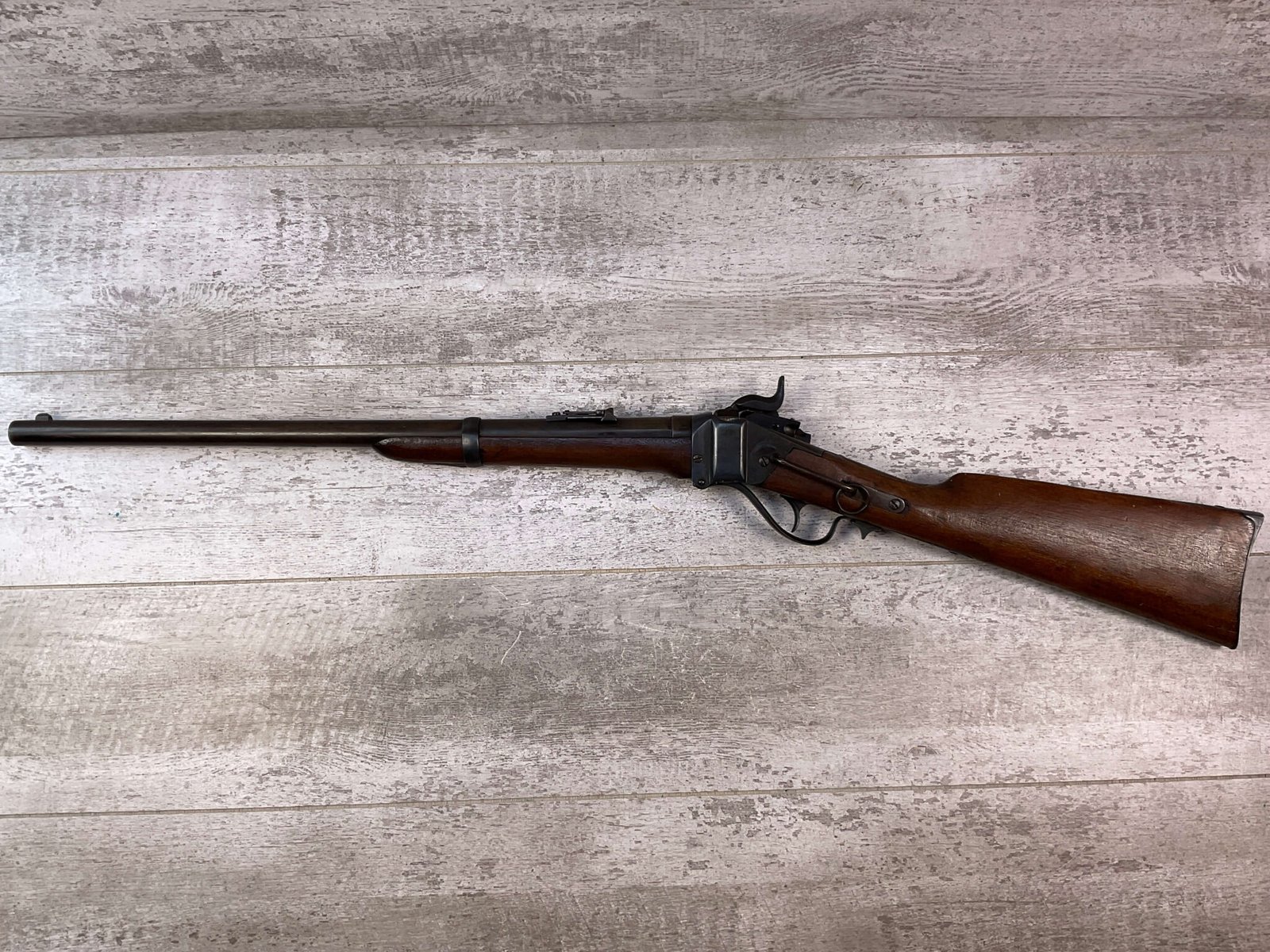 C SHARPS MODEL 1859 SRC .50-70 FALLING BLOCK CARBINE RIFLE, JAMES EARL ...