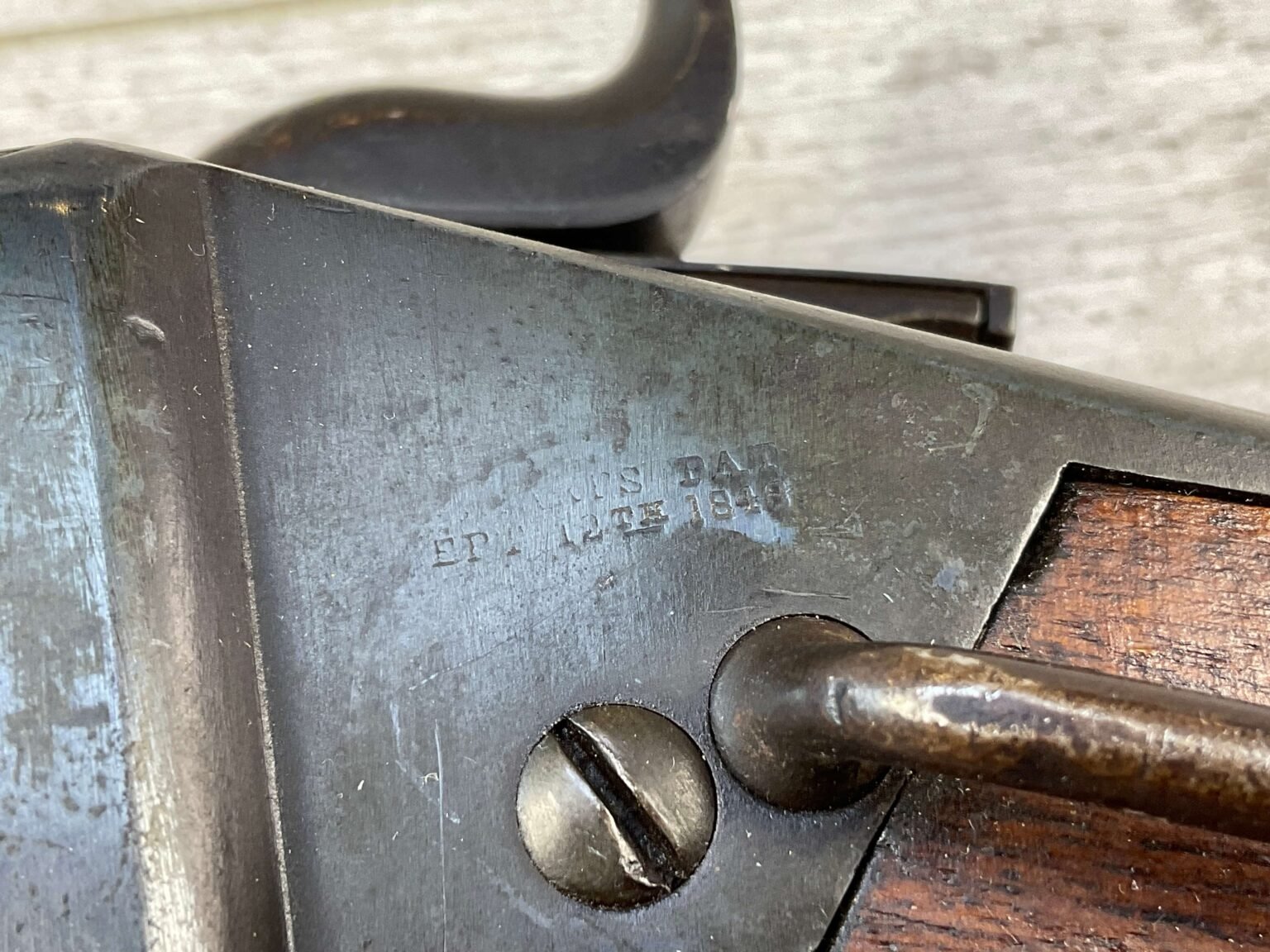 C SHARPS MODEL 1859 SRC .50-70 FALLING BLOCK CARBINE RIFLE, JAMES EARL ...