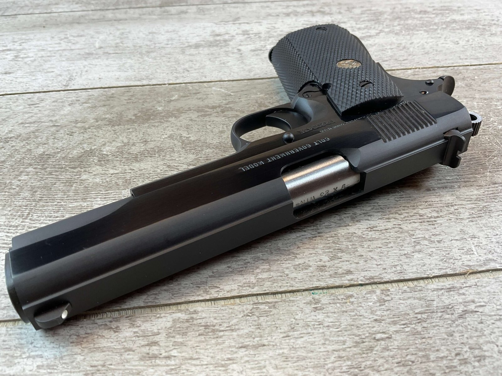 COLT GOVT MODEL 1911A1 MKIV SERIES 80 9X23 WIN SEMI AUTO PISTOL, JAMES ...