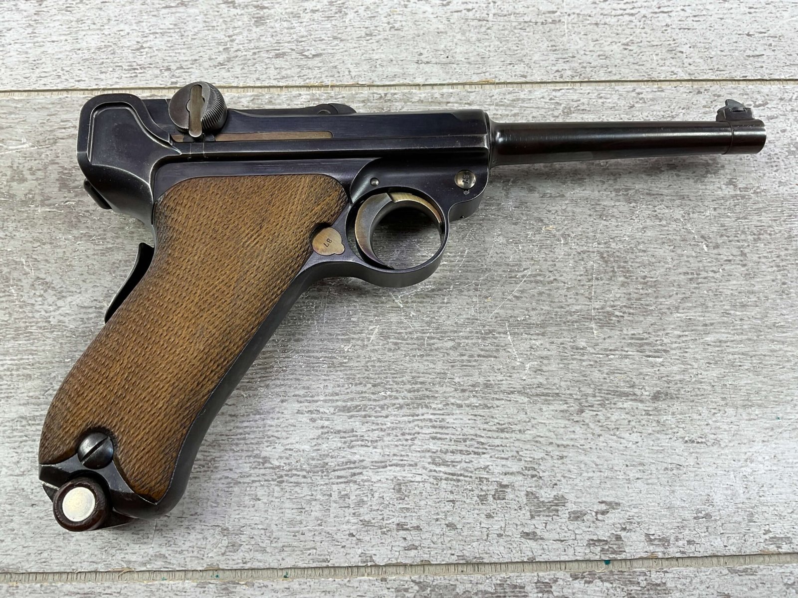 DWM 1900 SWISS 7.65MM LUGER P08 SEMI AUTO PISTOL, JAMES EARL JONES ...