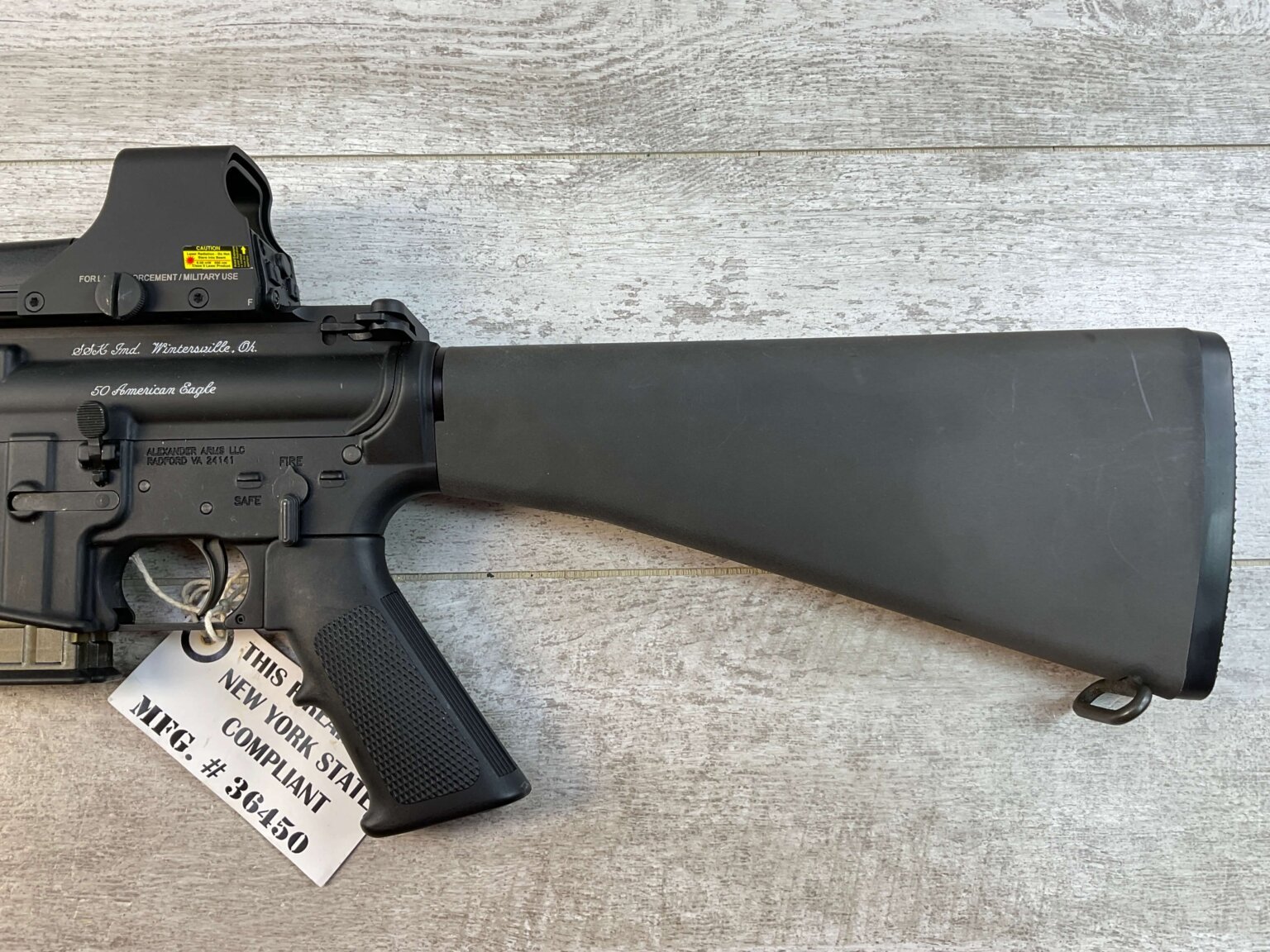 ALEXANDER ARMS AAR-15 50AE RIFLE, JAMES EARL JONES "FAVORITES ...