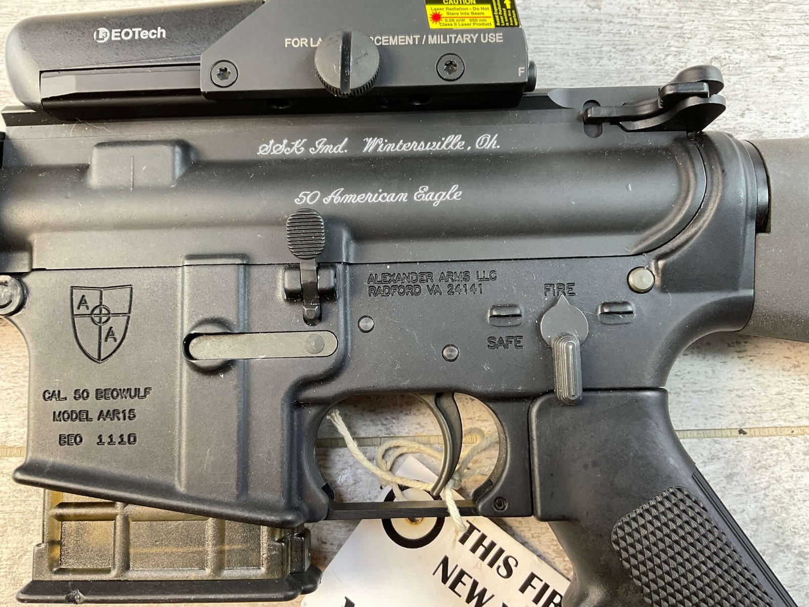ALEXANDER ARMS AAR-15 50AE RIFLE, JAMES EARL JONES "FAVORITES ...
