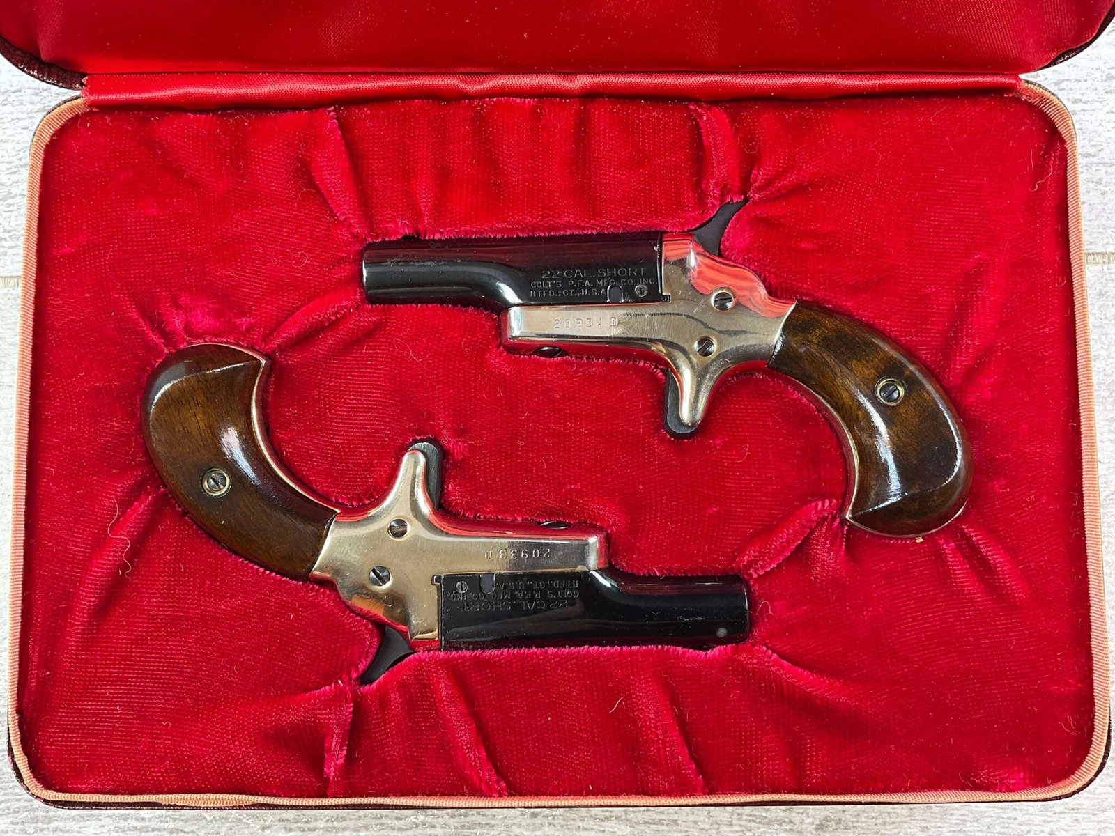 COLT "LORD" 4TH MODEL DERRINGER SINGLE SHOT PISTOL SET IN PRESENTATION ...