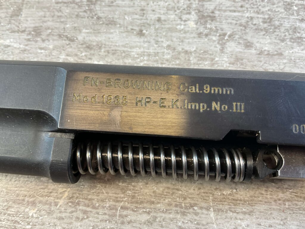 GENE TAYLOR CUSTOM BROWNING M35 HI POWER SLIDE, BARREL, FIRING PIN ...
